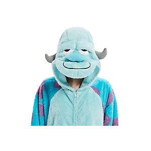 Sqlszt Animal Sulley Monster Onesie Adult Sullivan One Piece Pajamas Unisex Cosplay Costume For Women Men Blue S