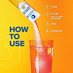 Liquid I.V.® Hydration Multiplier® +Immune Support - Tangerine - Hydration Powder Packets | Electrolyte Powder Drink Mix | Convenient Single-Serving Sticks | Non-GMO | 14 Servings (Pack of 1)