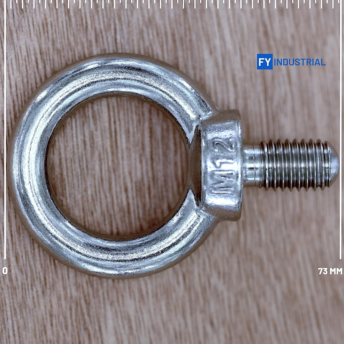 Stainless Steel Machinery Shoulder Lifting Eye Bolt (M12, 2 Items)
