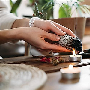 ESPOIR & AMOUR White Sage 4" - 25 Spiritual Sage Sticks for Smudging, Healing and Ritual - Hand-Tied Sage Smudge Sticks to Cleanse Negativity - Sustainably Harvested 4 Inch Californian Sage Bundle