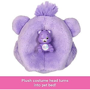 Barbie Cutie Reveal Doll & Accessories, Care Bears Series with Share Bear Costume & 10 Surprises Including Color Change & Mini Bear