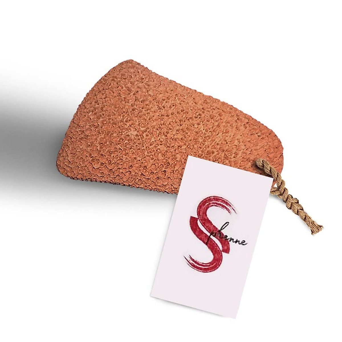 SPHENNE 100% Natural Terracotta Pumice Stone Foot Scrubber EXFOLIATOR, Pumice Stone for FEET, Foot Pumice, Corn REMOVERS for FEET, Foot Scrubber Dead Skin Remover, Foot Scrub