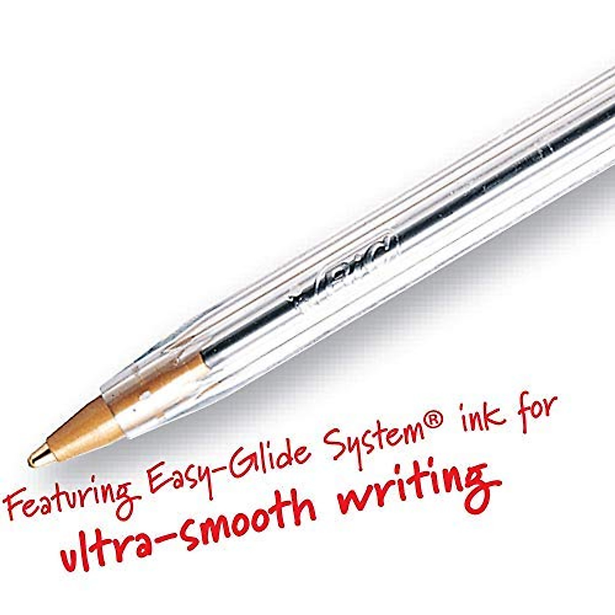 Bic Cristal Xtra-Smooth Ball Pen - 10 plus 2 Bonus Pack (12 count) - Red Medium Point Ballpoint Pen