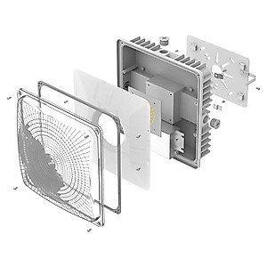 SEMSMOKS LED Canopy Lights Outdoor, Super Bright 75W 9750LM Garage Ceiling Lights, Easy to Install, IP65 Waterproof, 5000K Daylight Canopy Lights 10x10 for Gas Stations Carports and Stairwell (2Pack)