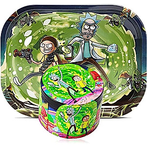 Cartoon Pattern 2 Piece Grinder tray Set, Delicate And Cute, Ideal Gift for Friends