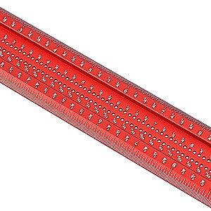 AKNgoes Woodworking Scriber T-Square Ruler 24in with Thoughtful Support Lips, Architect Ruler for Carpenter Work, Layout and Measuring Tools