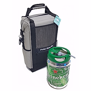 Polar Bear Coolers Back Pack Cooler, Silver, 18 Pack (PB 290)