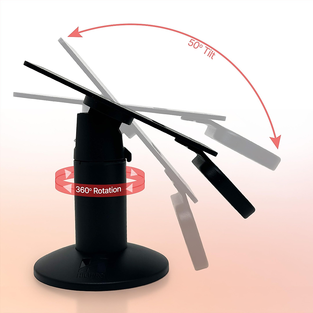 HILIPRO Swivel Point of Sale Stand for Pax A30 Credit Card Terminal - Complete POS and Contactless Payment kit