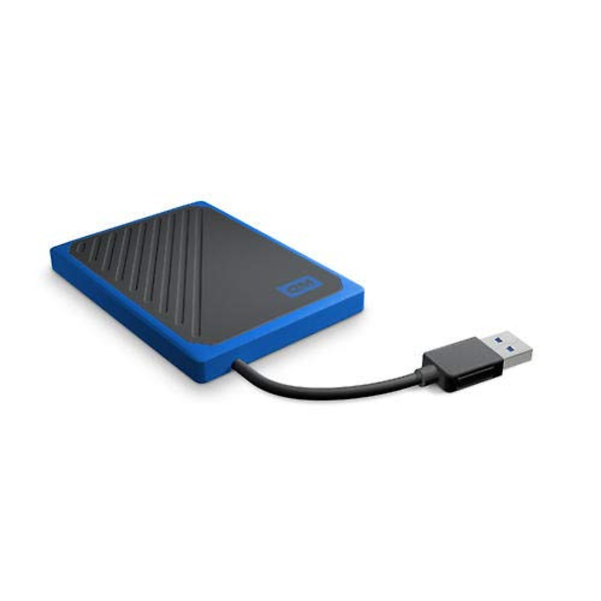 WD - 1TB My Passport Go Portable SSD + 64GB easystore USB Flash Drive Bundle - Black with Cobalt Trim WDBMCG0010BBT-WEBB