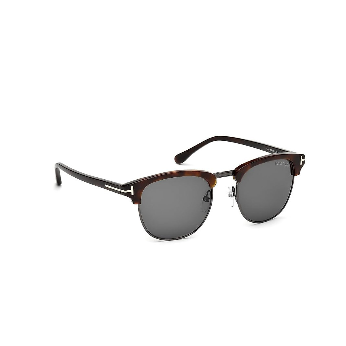 Sunglasses Tom Ford FT 0248 Henry 52A Gunmetal, Dark Havana/Smoke Lenses