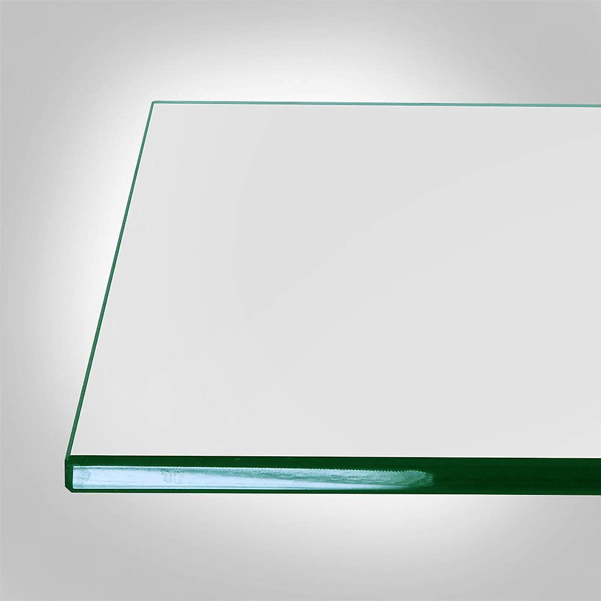 Dulles Glass 60" Square Glass Table Top - Tempered - 1/4" Thick - Flat Polished Glass - Eased Corners