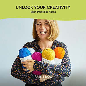 Paintbox Yarns 100% Cotton Aran Yarn 1.76oz (50g), 93 Yards (85m) - Lime Green Worsted Wool for Crochet, Knitting - Soft, Lightweight for Sweaters, Clothes