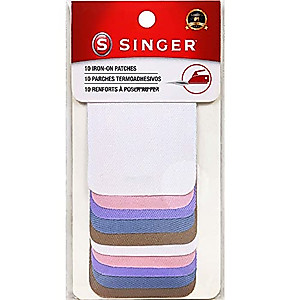 SINGER Iron-On Patches Pastel Set, Set of 10