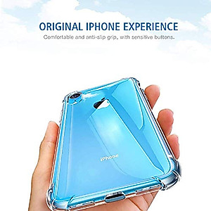 iPhone XR Clear Case & Screen Protector | 2 in 1 Bundle Package | 2 Tempered Glass Screen Protectors | Crystal Clear Transparent Soft Case | Shockproof Bumpers | Slim Fit | Compatible with iPhone XR