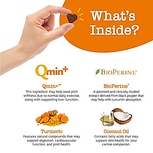 Zesty Paws Turmeric Curcumin for Dogs - for Hip & Joint Mobility Supports Canine Digestive Cardiovascular & Liver Health - Coconut Oil for Skin Health with 95% Curcuminoids + BioPerine Bacon, 90 Count