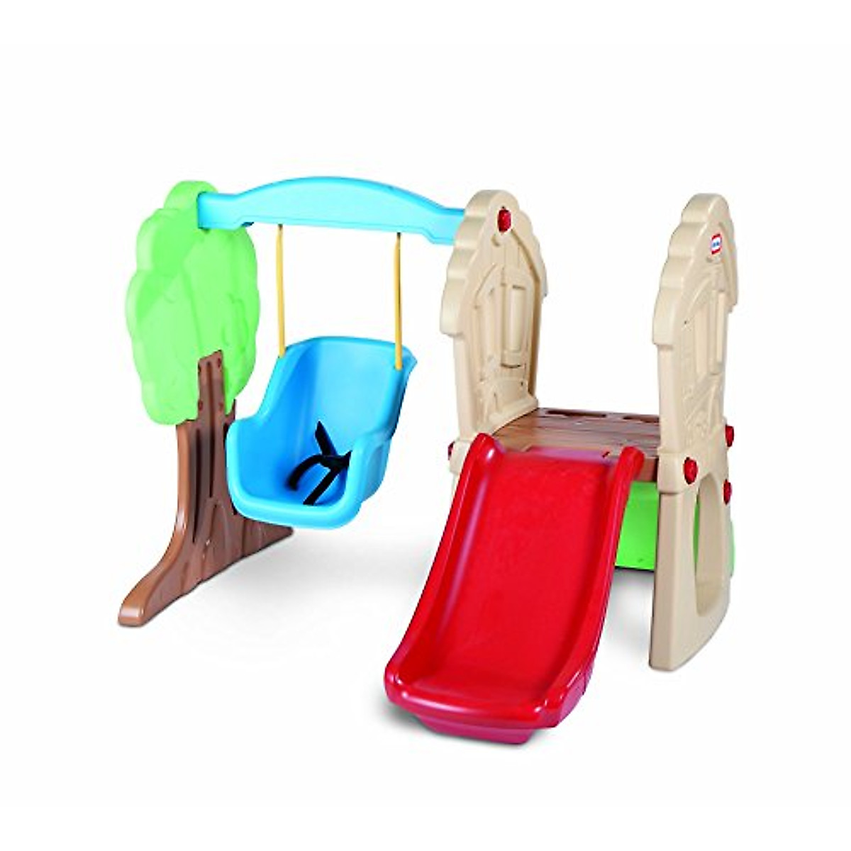 Little Tikes Hide & Seek Climber and Swing, Indoor Outdoor with Slide - Easy Set Up - Toddler Playset, 53.50''L x 52.00''W x 41.00''H