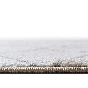 Unique Loom Trellis Frieze Collection Area Rug - Geometric (8' x 10', Ivory/ Gray)