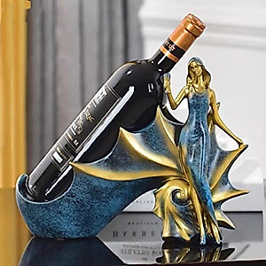 CicodonaGift Wine Bottle Holder -Belle Sea Decor Perfect for Home Kitchen Decor & Kitchen Storage Rack