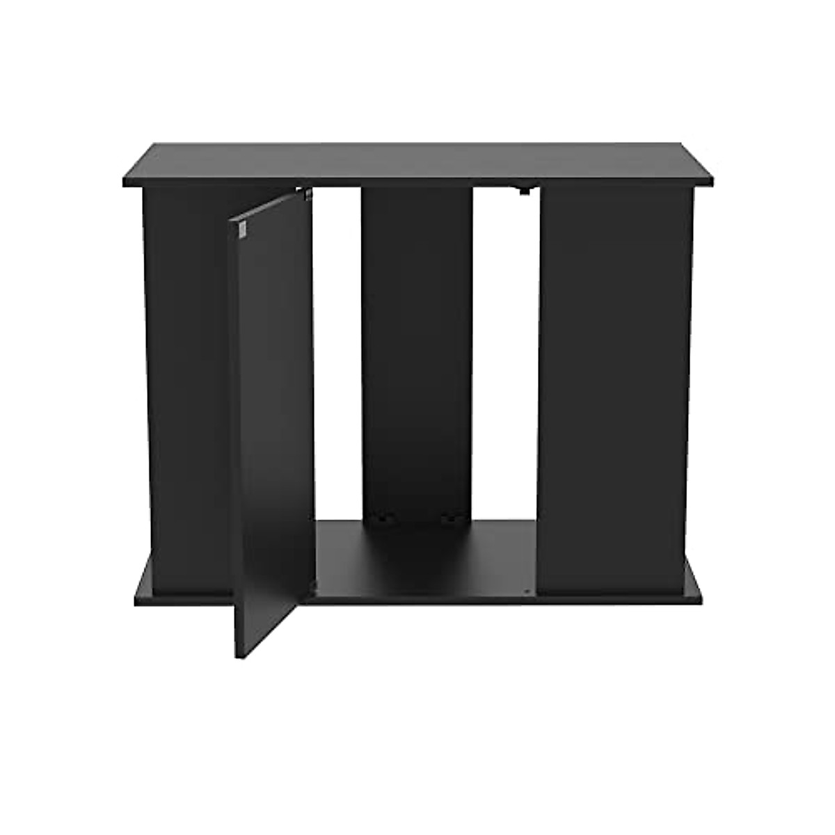 Aquatic Fundamentals, 50/65 Gallon Wood Aquarium Stand, 37.37" L x 19.37" W, Black