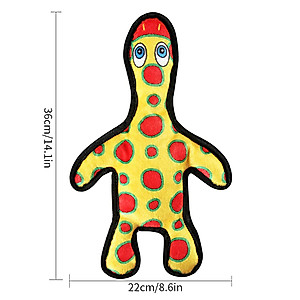 IFOYO Small Squeaky Dog Toys, Cute Animal Puppy Furry Toys Soft Plush Little Medium Dog Chew Toy Durable Stuffed Toys for Pet, Bill Duck