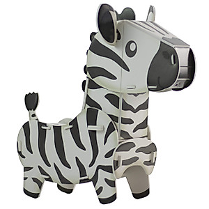 Zebra 3-D Puzzle & 2-Book Set