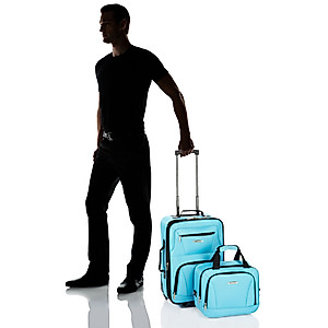 Rockland Fashion Softside Upright Luggage Set, Turquoise, 2-Piece (14/19)