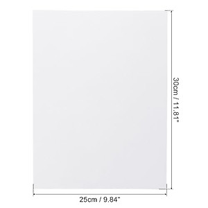 PATIKIL Paint Canvases for Painting, 6 Pack 12x10 Inch Square Wood Frame Stretched Blank Art Canvas Board Panels for Acrylic, Oil, Tempera Painting, White