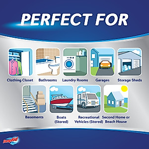 DampRid Moisture Absorber with Activated Charcoal for Boats & RVs, 18 oz.Fragrance Free