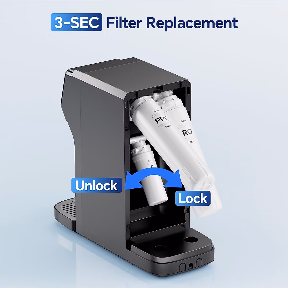 RT1-C Filter, Replacement for T1 Countertop Reverse Osmosis Water Filter, 6-12 Month Lifetime