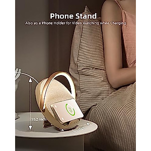 EZVALO Mothers Day Gifts for Her, Bedside Lamp with Wireless Charger, 4 in 1 Dimmable LED Night Light, Nightstand Touch Lamp, Portable Bluetooth Speaker, Birthday Gifts for Women, Men, Mom