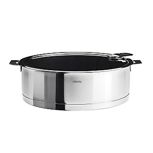Cristel Strate Saute Pan, 4.5 quart, Silver