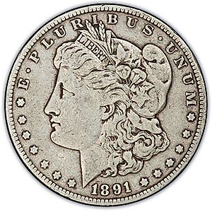 1878-1904 Morgan Silver Dollar (Random Year) $1 Very Good