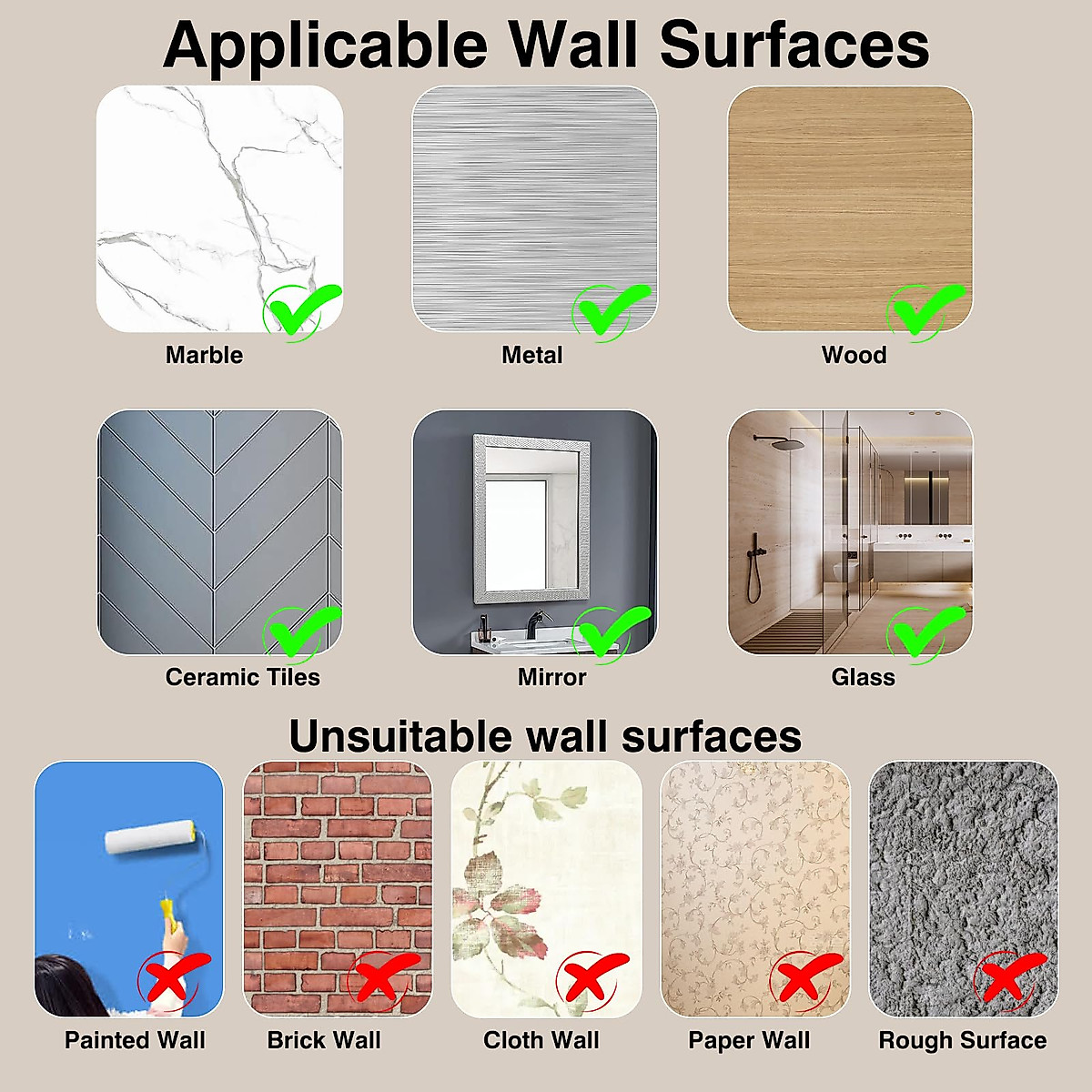 Adhesive Hooks for Wall Light, 3M Sticky Hook for Wall Sconce Hanging Heavy Duty Shower Hook, Stick on Key Holder, Bathroom, Towel, Outdoor, Kitchen Door, Home Improvement Black Hook - 2 Packs