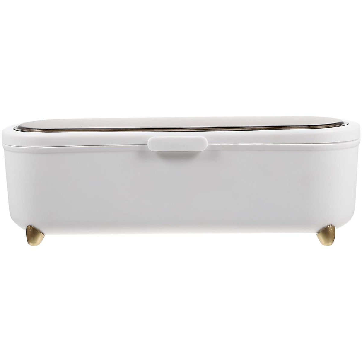 Hemoton Flatware Tray with Lids Plastic Cutlery Storage Box Kitchen Cutlery Utensil Drawer Organizer with Cover Silverware Countertop Storage Containers (White)