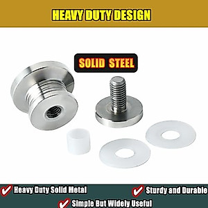 Alise Shower Glass Door Handle,Sliding Shower Doors Knob Pull Hardware Replacement Parts for Bathroom Glass Doors,Heavy Duty Solid SUS304 Stainless Steel Knobs,Brushed Nickel L1800