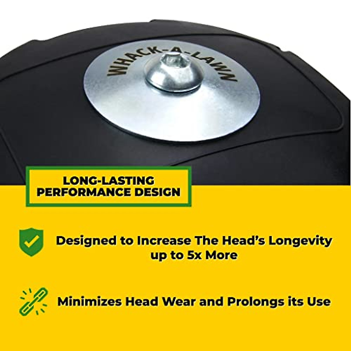 Universal String Trimmer Head Replacement - Easy Line Quick-Load Bump Feed Weed Eater Head Replaces Echo Speed Feed 400 Stihl Ryobi Shindaiwa and More Durable Metal Head Design STRAIGHT SHAFT ONLY