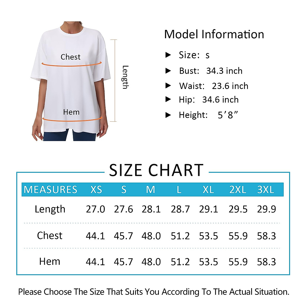 THE GYM PEOPLE Women's Casual Oversized T-Shirts Summer Crewneck Short Sleeve Workout Basic Tee Tops Heather Grey