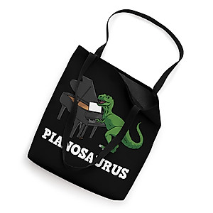 Funny Piano Gift Men Women Cool Dinosaur Piano Pianosaurus Tote Bag