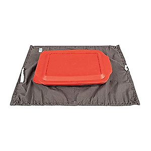 Grand Fusion 2 In 1 Casserole Carrier And Dish Towel For Kitchen, Machine Washable Kitchen Towels, Can Be Converted To Casserole Carrier For Hot Or Cold Food, Gray, Pack Of 1