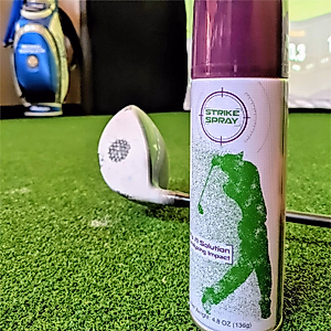 Strike Spray Golf Club Impact Spray - 3 Pack - Swing Impact Golf Training Aid, Golf's #1 Impact Spray for Club Face, Dries Quickly, Comes Off Easy, Instant Shot Feedback on Club Face