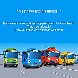 Tayo and Friends Mini Bus Set - Toys for Kids Rogi Tayo Gani Lani (4pcs)