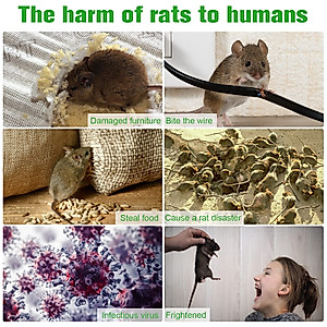 Heyouou Humane Mouse Traps Indoor Outdoor, Reusable Rat Catch and Release That Work, No Kill Live Safe Mice Trap Catcher for House, Garage, Small Rodent, Voles, Hamsters, Mole 2 pack Blue Mouse Traps
