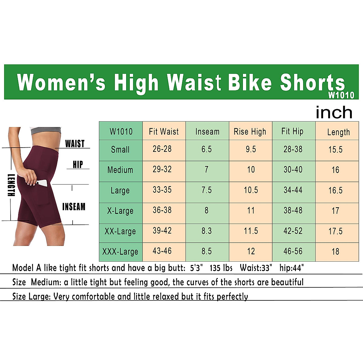 CADMUS Women's High Waist Spandex Yoga Shorts for Bike Running Two Side Pockets,10,Black,Grey,Navy Blue,Medium