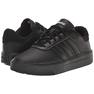 adidas Women's Court Platform Skate Shoe, Black/Black/White, 8.5