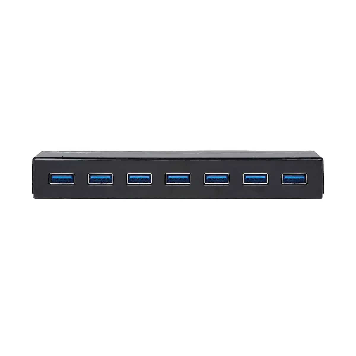 Tripp Lite 7-Port USB-A Mini Hub - USB 3.2 Gen 1, Up to 5 Gigabits per Second, Plug-and-Play No Software Needed, International Plug Adapters for UK, EU, & Australia - 1-Year Warranty (U360-007-INT)