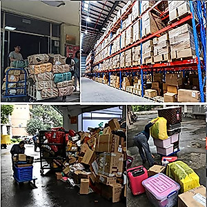 Generic Flatbed Hand Cart Folding Platform Truck Plastic Panel and Metal Handle Moving Push Cart for Warehouse Basements Flatbed Trolley Easy Transport Heavy Duty Flatbed Cart (Size : 73-Mute)