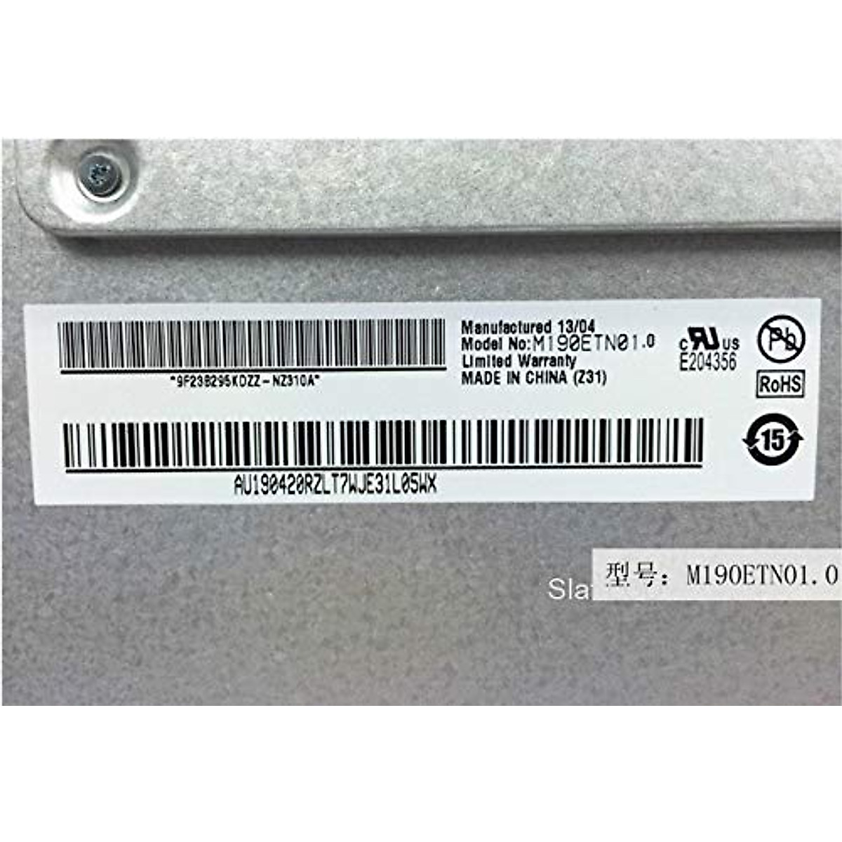 AUO 19 Inch LCD Panel M190ETN01.0 with Full kit of Driver Board