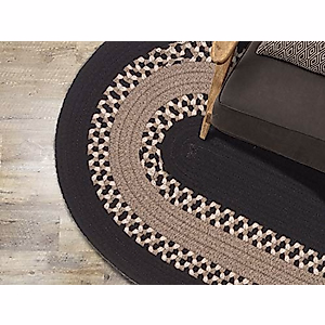 Colonial Mills Corsair Banded Round Area Rug, 3X3, Blue