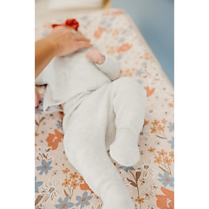 Premium Knit Changing Pad Cover by Copper Pearl: Soft, Stylish, and Universal Fit for All Standard Diaper Changing Pads, Trendy Design Changing Pad Covers, Eden