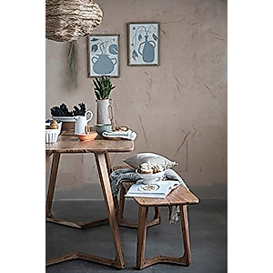 Creative Co-Op Stoneware Bowl w Reactive Glaze, Décor, Matte White,12 ounces